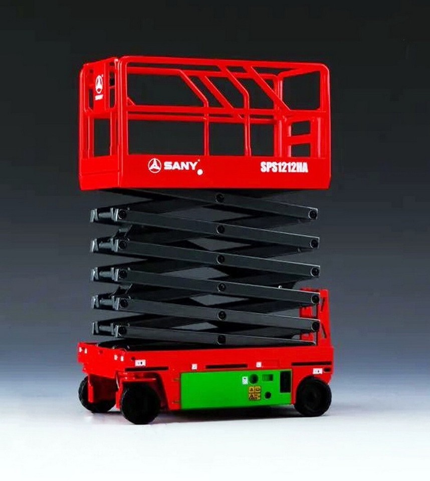 1/20 Scale SANY SPS1212HA Scissor Lift Diecast Car Model Toy Collection ...