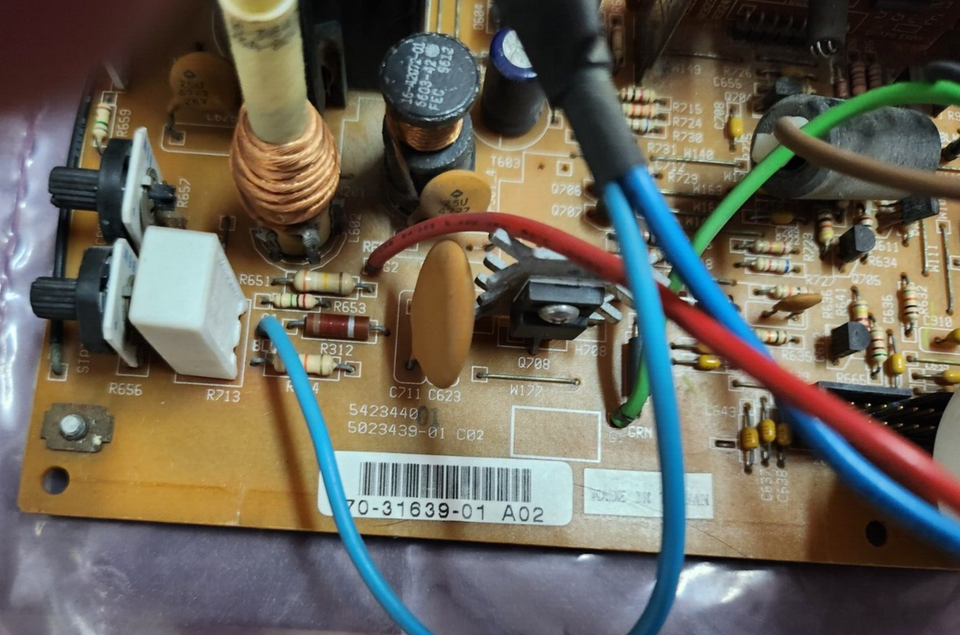 DEC 70-31639-01 / 54-23440 / 50-23439-01 C02 VT520 POWER SUPPLY VIDEO ...