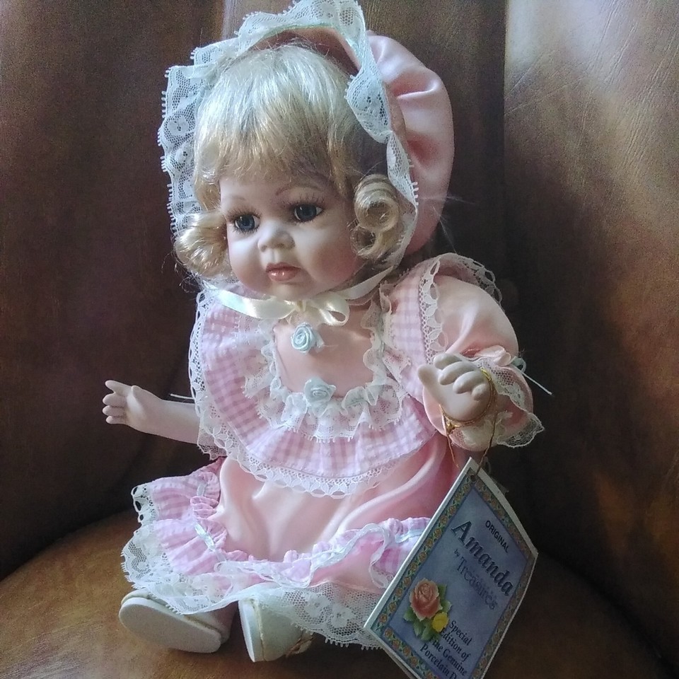 The Amanda Doll Collection by Timeless Treasures Porcelain Doll Blond ...