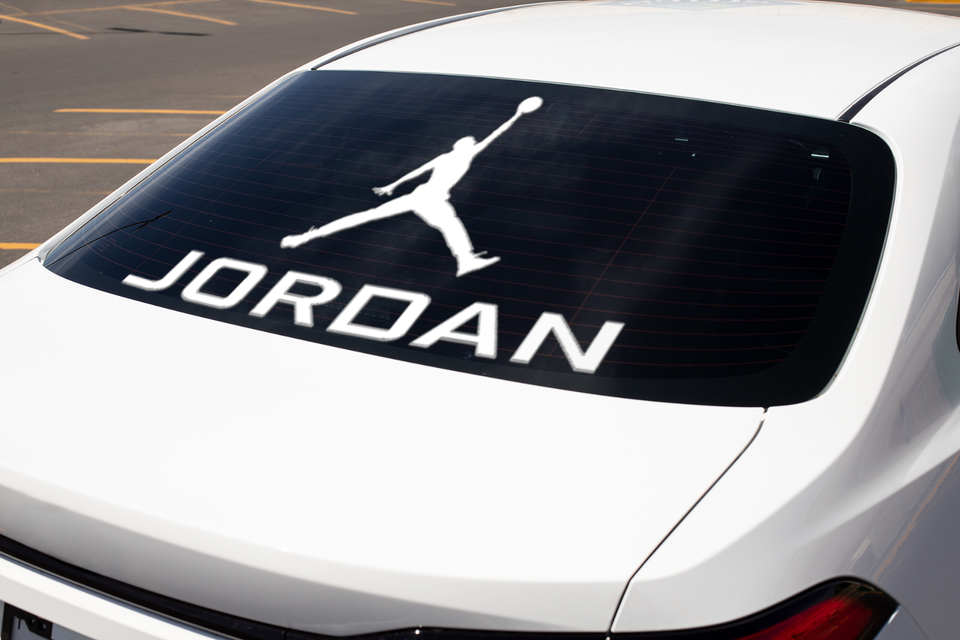 Michael Jordan Jump Man Logo Decal Basketball Sticker | eBay