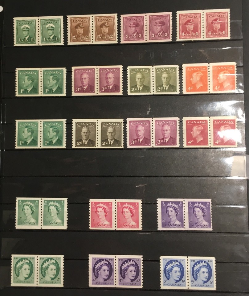 Midwest Stamp Company ~ Canada Coil Pair MH Collection ~L@@K ~ | eBay