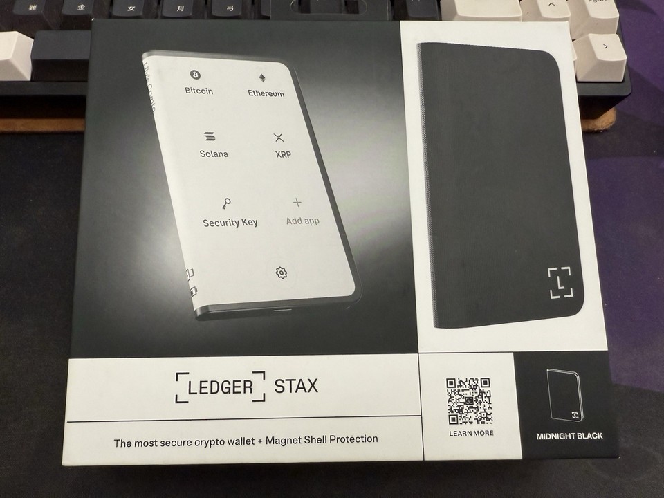 Ledger Stax Crypto Hardware Wallet - E Ink Touch Screen | eBay