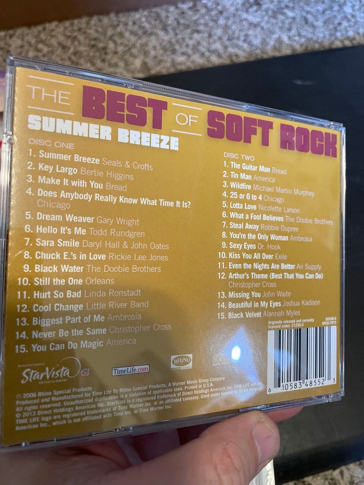 Time Life The Best of Soft Rock 10 CD Box Set | eBay
