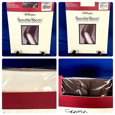 2 Pair Worthington Sensible Sheers Super Shaper Control Top Bone Taupe ...