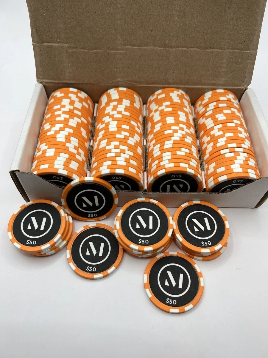 Orange Poker Chip