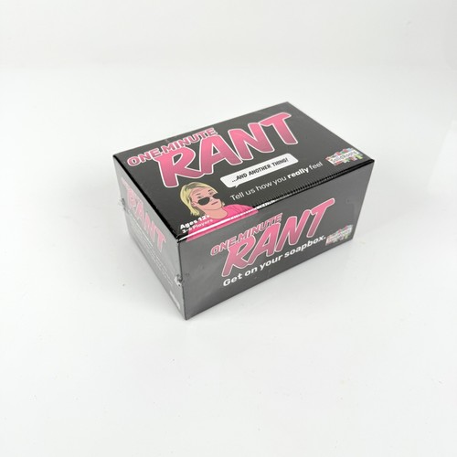 One Minute Rant Family Card Game Solid Roots New In Box Sealed ...