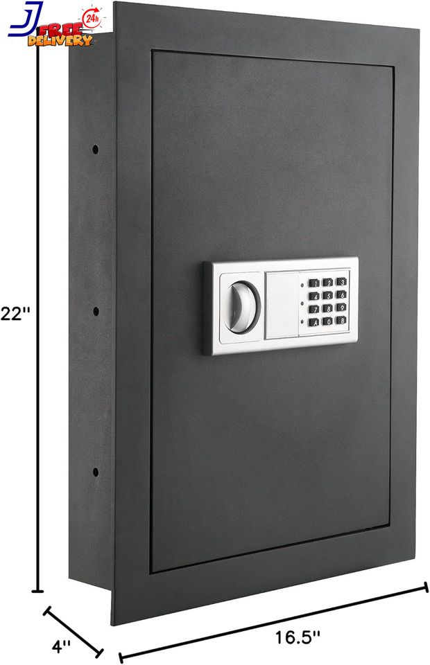 Fireproof Electronic Hidden Lock Wall Safe Cash Jewelry Superior Home ...