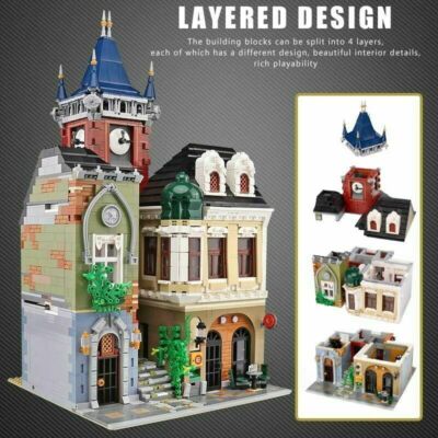 Building Blocks MOC Brickstive Experts Old Town City Pub Model Bricks ...
