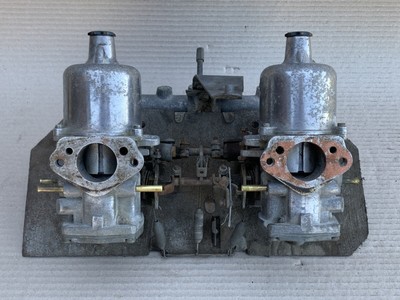 MGB TWIN SU HIF4 CARBS /CARBURETTORS ON MANIFOLD WITH LINKAGES ...