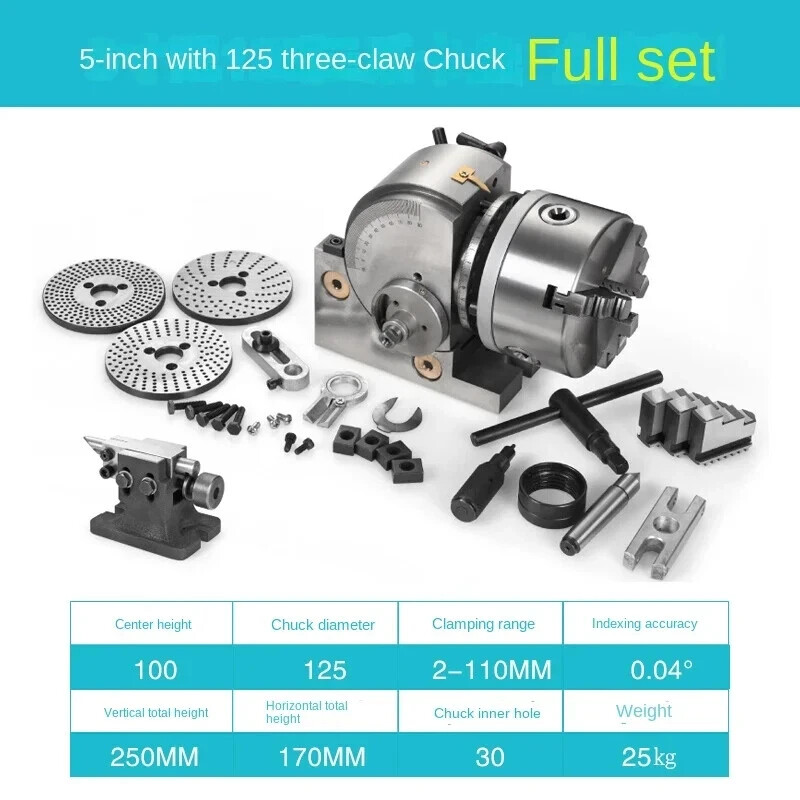 High Precision Universal Dividing Head CNC Milling Machine Indexing ...