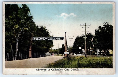Postcard Canada Gateway To Callander Ontario Canada Vintage View C1 | eBay
