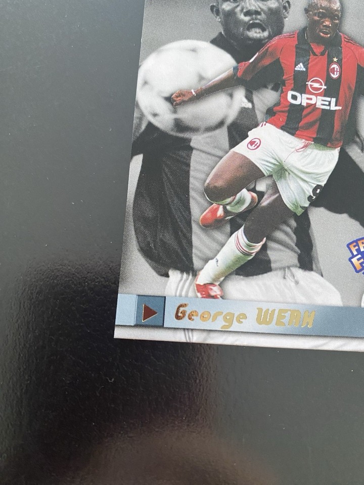 DS France Foot 1998/99 : George WEAH #281 rare Gold Card - New | eBay