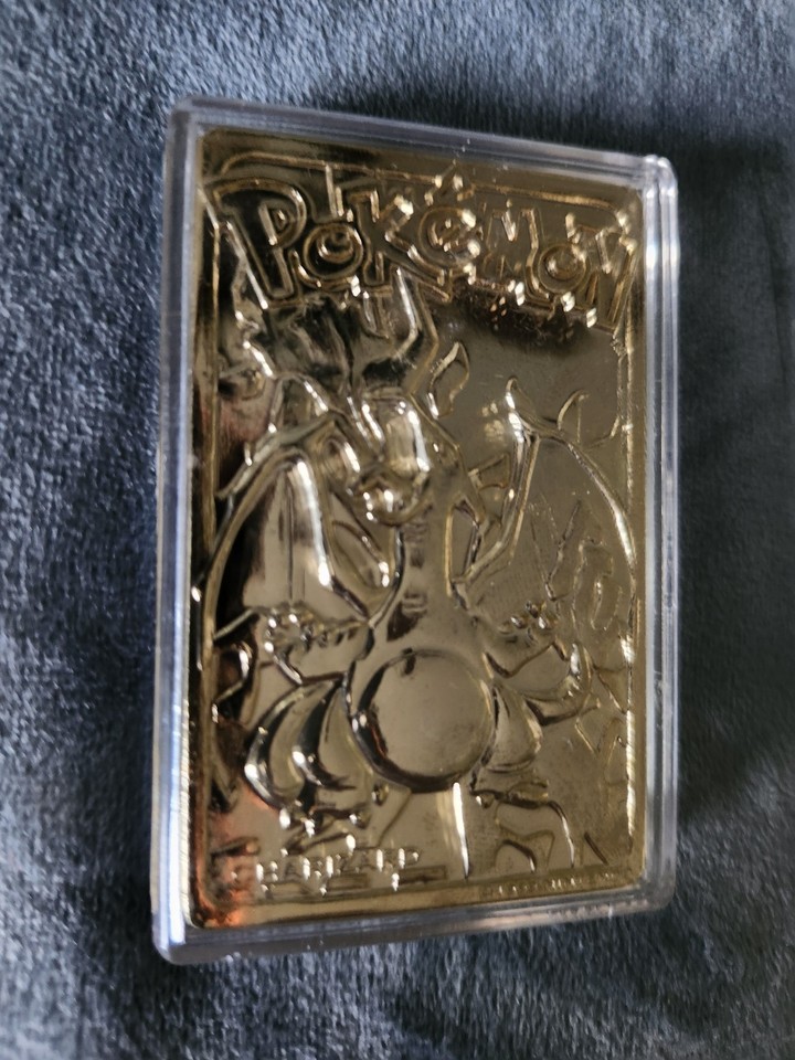 Pokémon Charizard Gold Plated Trading Card 1999 Burger King Limited Edition | eBay