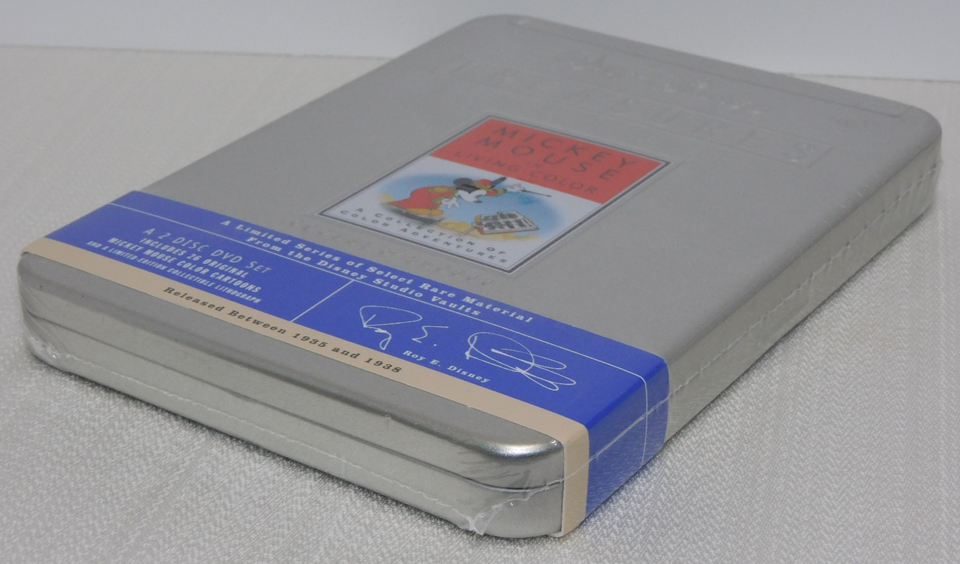 '01 Walt Disney Treasures MICKEY MOUSE IN LIVING COLOR 2-Disc DVD Tin ...
