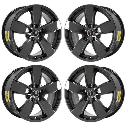 17" PONTIAC GTO PVD BLACK CHROME-C WHEELS RIMS FACTORY OEM 6570 2004 ...