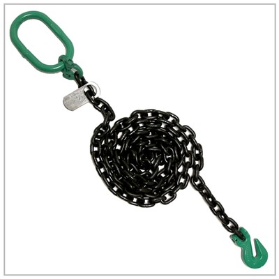 USA Made 3/8 x 10' ft Grade 100 Single Leg D Ring Master Link Chain ...