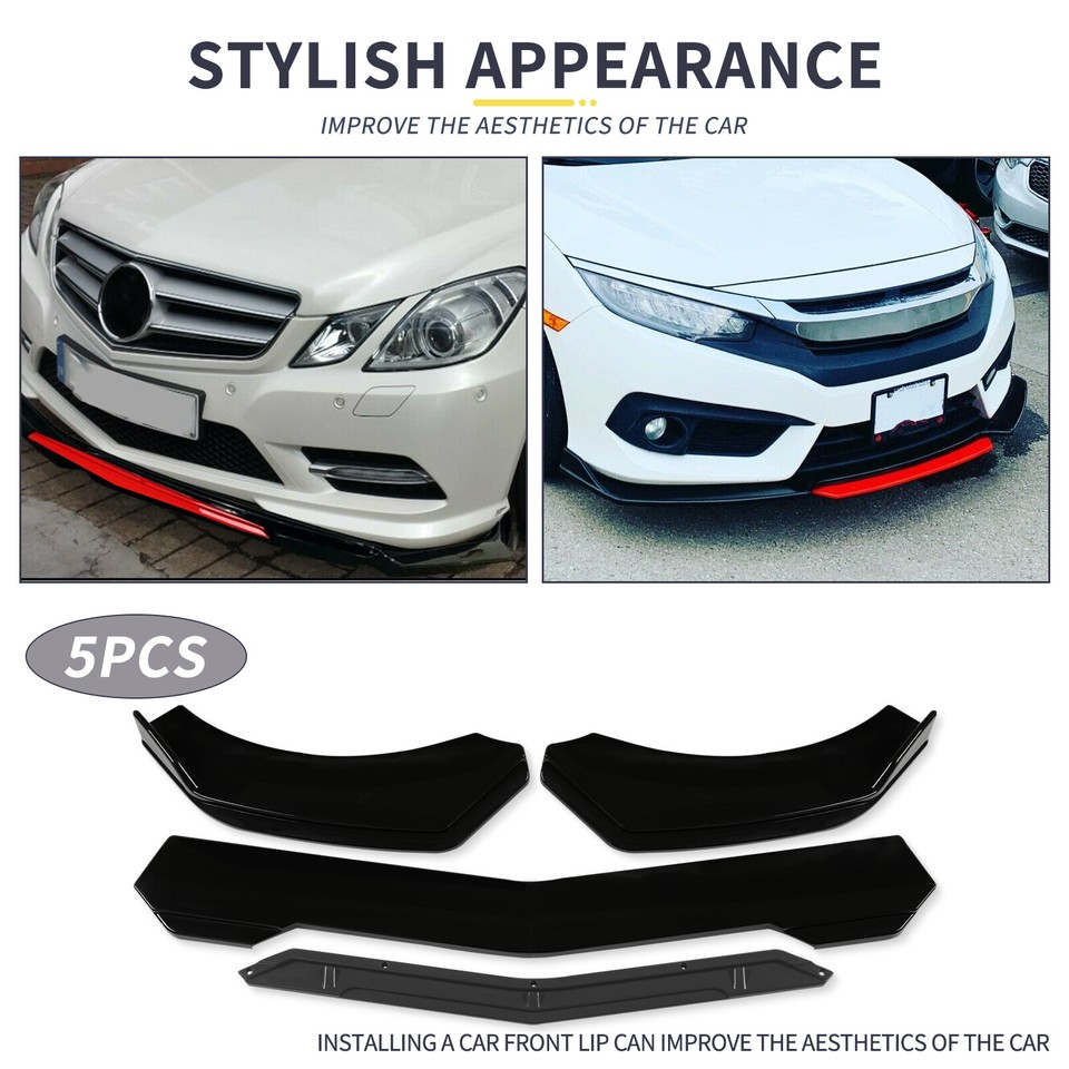 Gloss Black For VW Volkswagen Beetle Car Front Bumper Chin Lip Spoilers ...