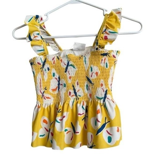 Hanna Andersson Sunblock Swim Yellow Smocked Top Girls Size 10 | eBay