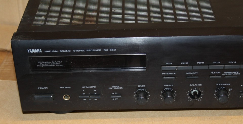 VTG Yamaha RX 350 Stereo Receiver Natural Sound Black Vintage ...