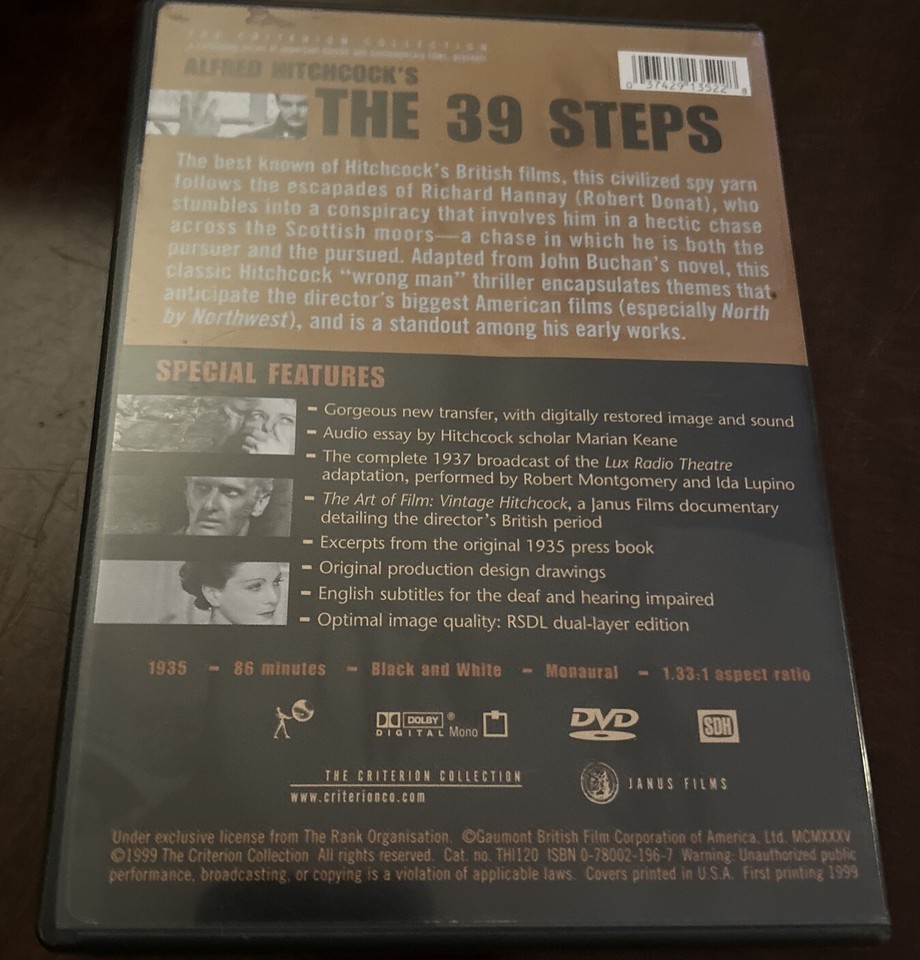 The 39 Steps (DVD, 1939) 37429135228| eBay