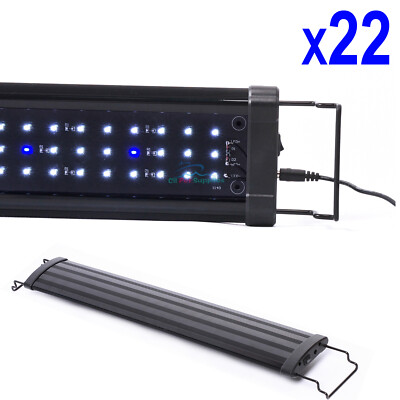 22pcs 24" LED Light HIGH LUMEN Aquarium Fish Tank White Blue Extendable ...