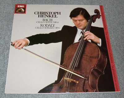 BACH - Cello Suite 6, Kodály - Cello Sonata 8 / C. HENKEL / EMI, 1C 057 ...