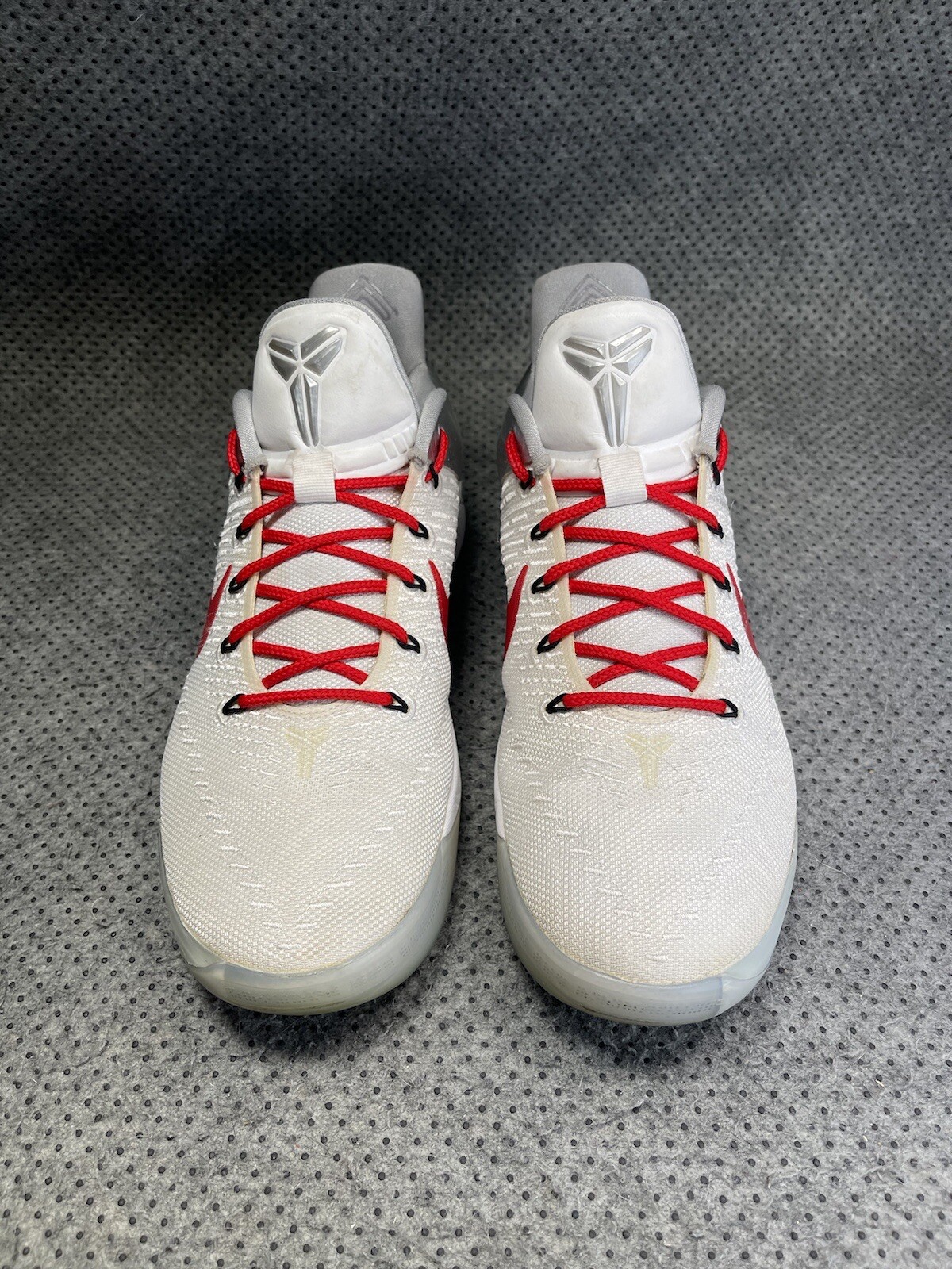 Nike ID Kobe AD Silver White Red Basketball Shoes Siz… - Gem