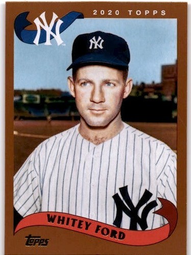 WHITEY FORD 2020 Topps Archives 2002 Design #231 Yankees HOF | eBay