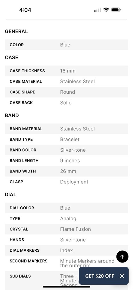Invicta Reserve Specialty Subaqua Chronograph 10535 (Needs Battery) | eBay