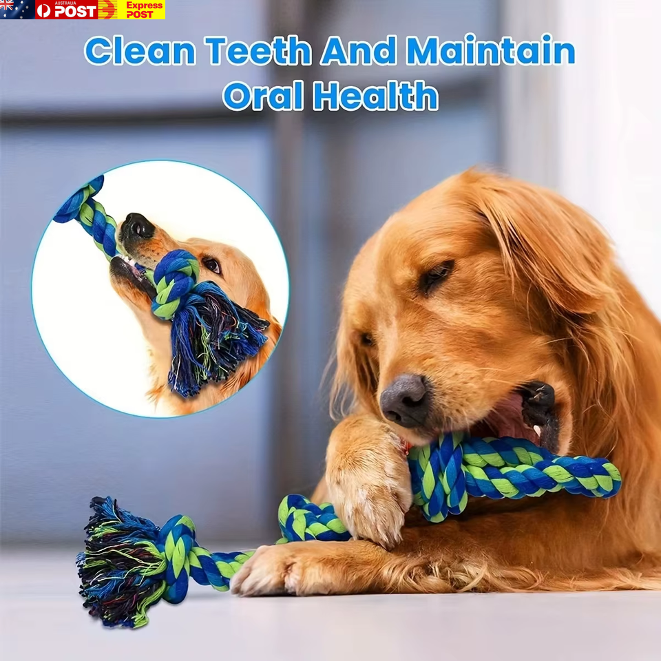 2Pcs Heavy-Duty Rope Knot Dog Toys for Large Breeds – Dental Health ...