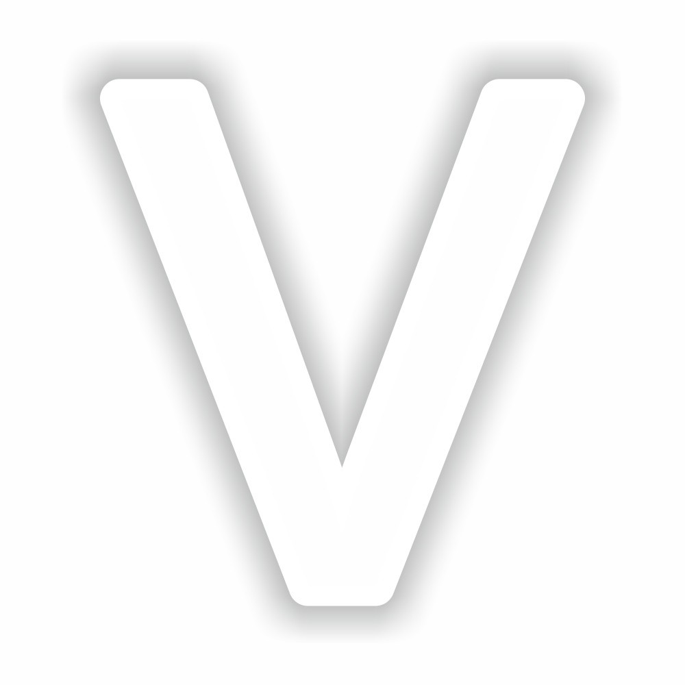 V White Letter Sticker / Vinyl Waterproof Decals Car Graphics | eBay