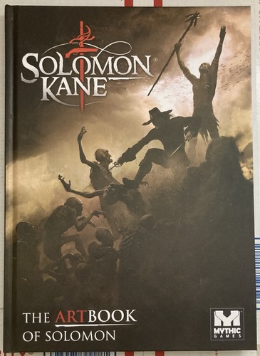 SOLOMON KANE Board Game THE ARTBOOK OF SOLOMON Mythic Games HARDCOVER ...