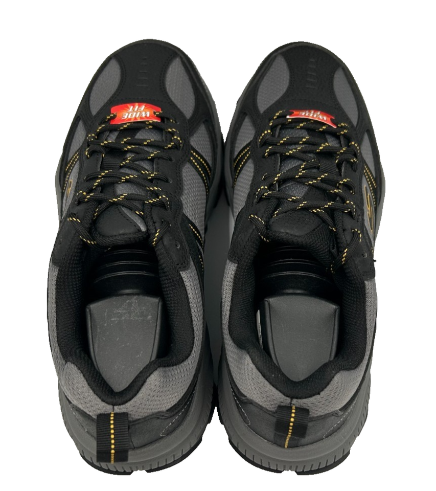 Skechers Men's Stamina AT - Upper Stitch Lsce Up Shoes Blk WIDE Size:11 ...