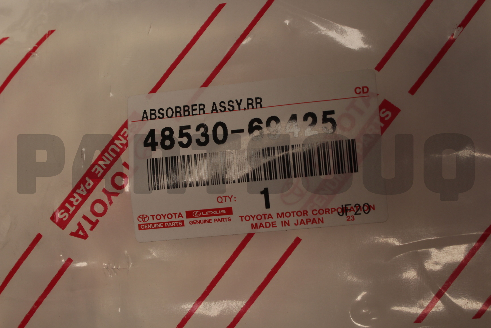 4853069425 Genuine Toyota ABSORBER ASSY, SHOCK, REAR, RH/LH 48530-69425 ...