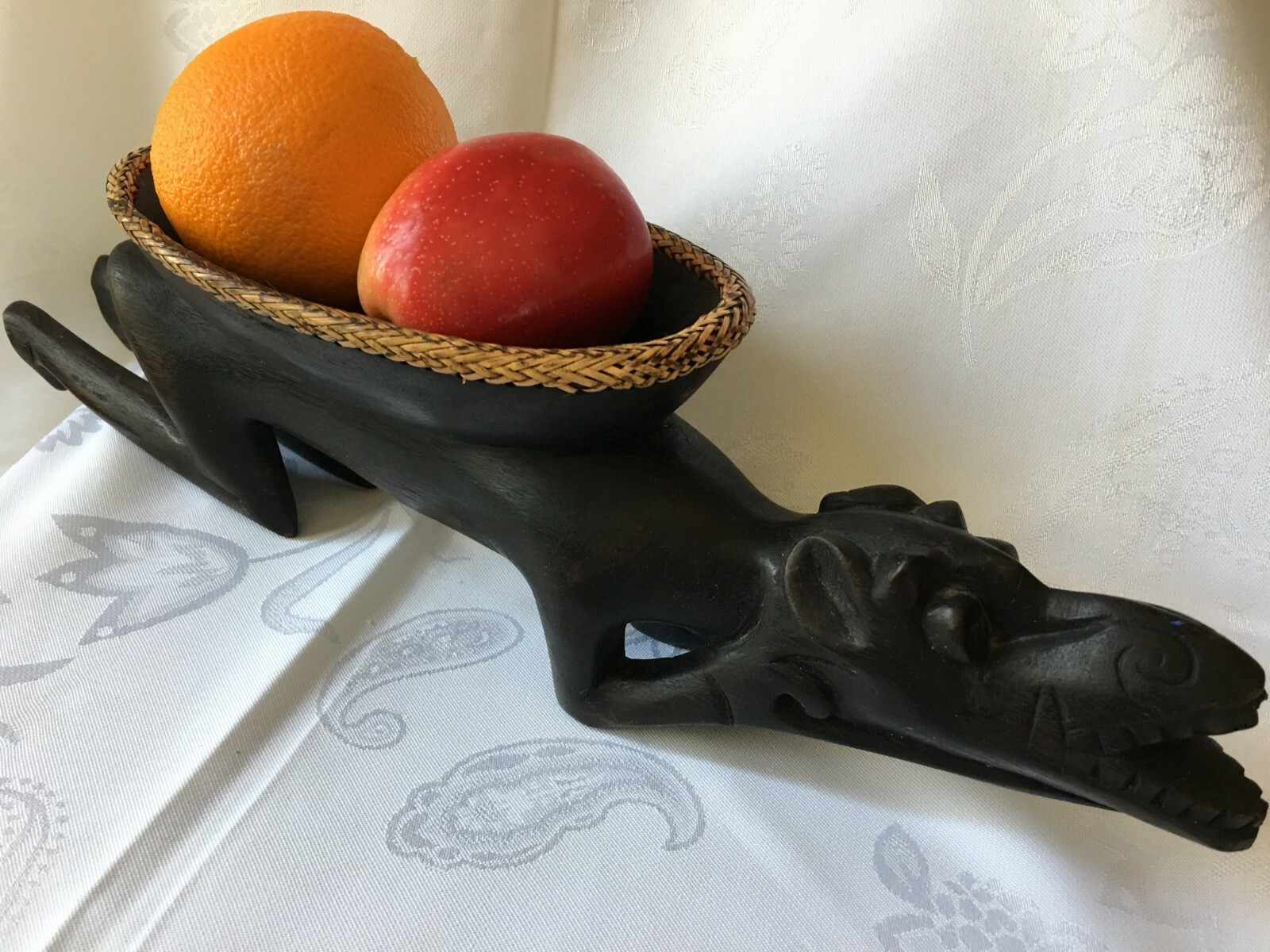 Vintage Wood Carving Camel Fruit Bowl/ Wooden Camel Bowl/ Centerpiece ...