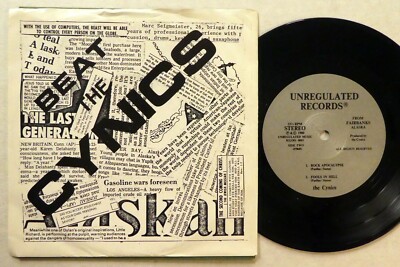 CYNICS 7" Beat the Cynics EP UNREGULATED 1980 punk VG++ w/PIC sleeve Jr ...