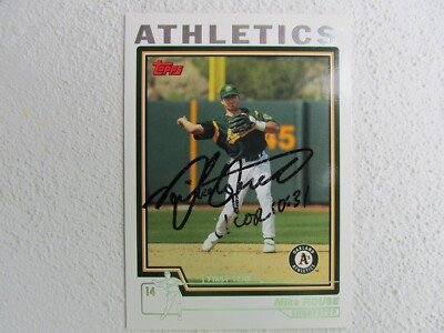 A's Mike Rouse Signed Autographed 2004 Topps Mint | eBay