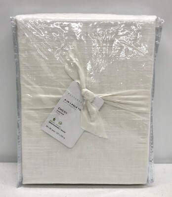NEW Pottery Barn Emery Linen Cotton 3-in-1 Curtain~50x96~Cotton Lining ...
