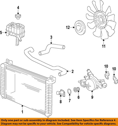 SILVERADO SIERRA DURAMAX DIESEL COOLANT RESERVOIR TANK 2017-2019 NEW OE ...