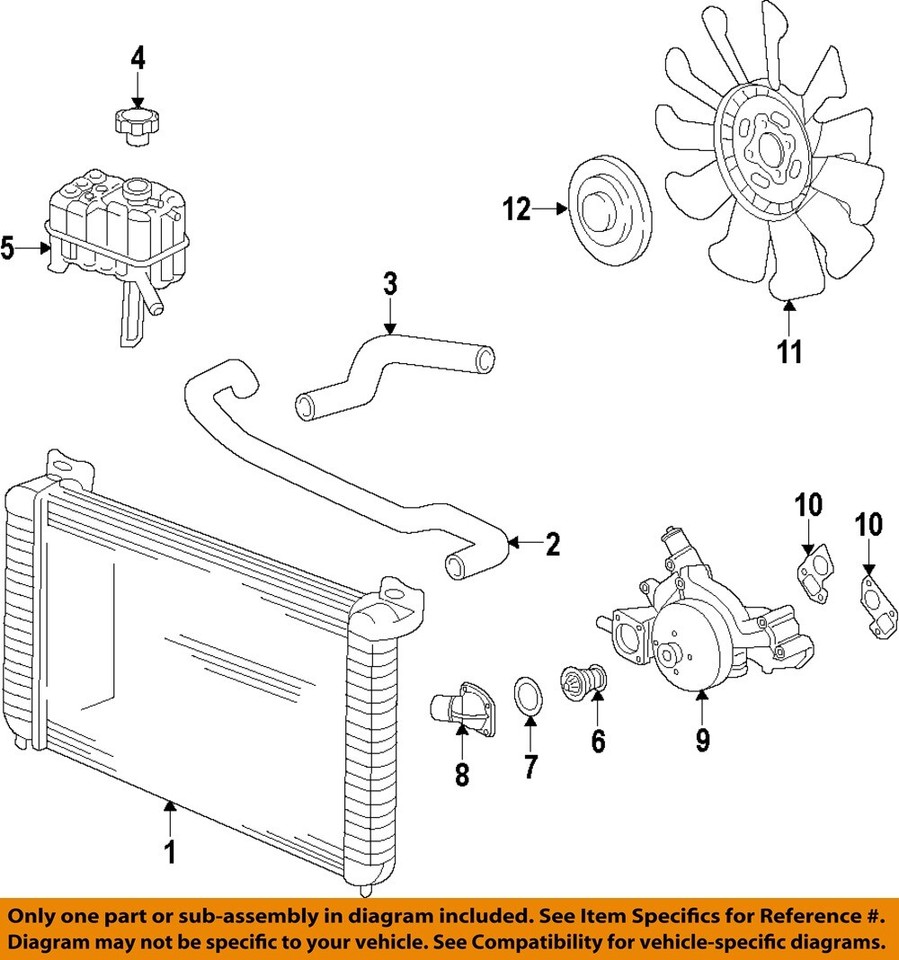 SILVERADO SIERRA DURAMAX DIESEL COOLANT RESERVOIR TANK 2017-2019 NEW OE ...
