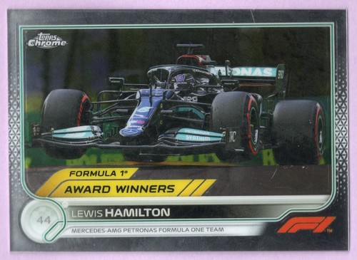 2022 TOPPS FORMULA 1 RACING [CHROME CARD] 195 Lewis HAMILTON (AWARD ...