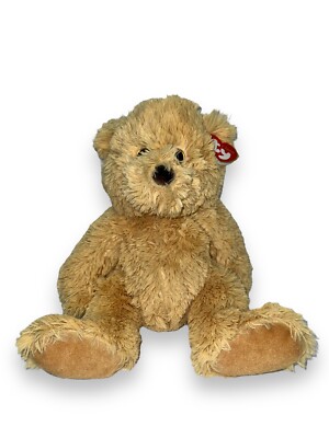 Ty Classic 12" Boris Tan Bear Plush Soft Shaggy Stuffed Animal 2014 ...