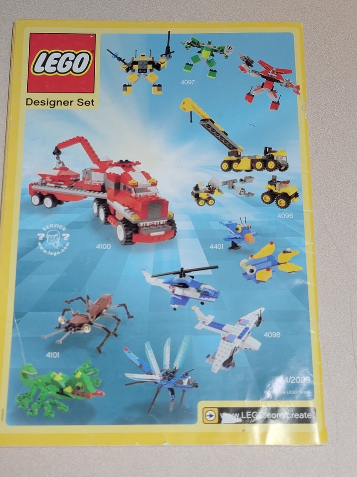 LEGO 4099 ROBOBOTS CREATOR Instructions Manual Idea Book (2003 ...