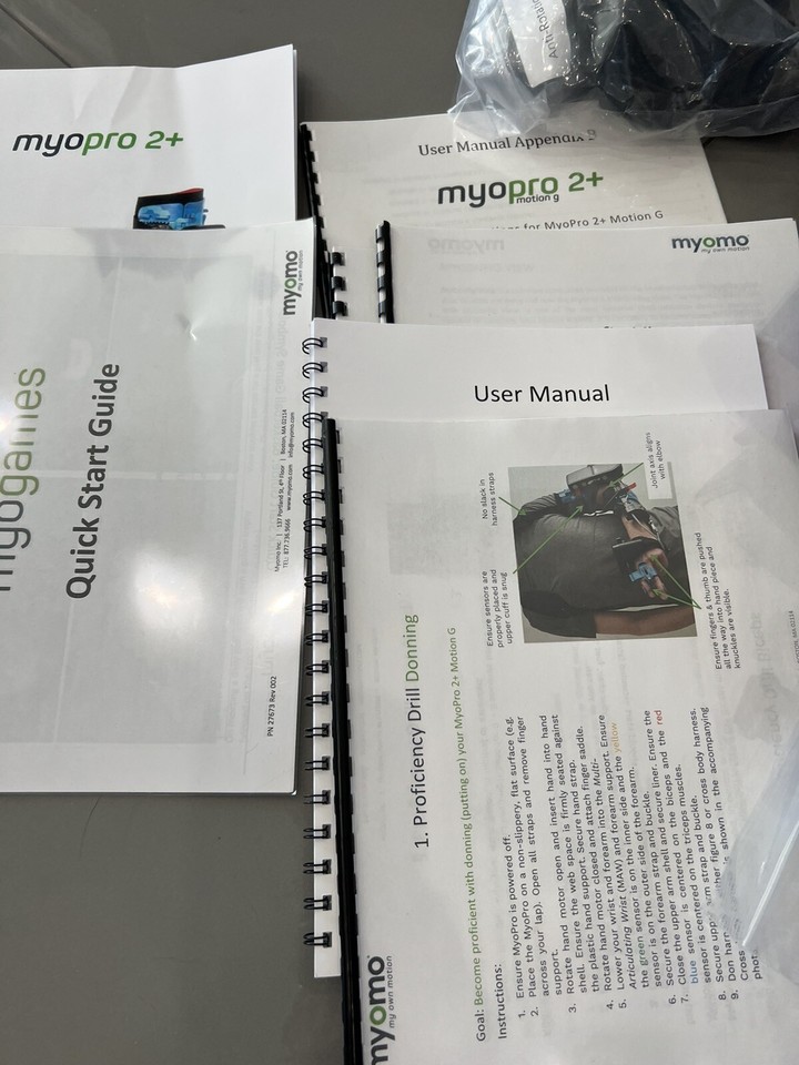 Myomo Pro MyoPro 2 Motion W Prosthetic FULL Arm Hand Robotic Brace ...