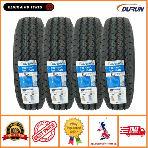 4 x 195R15C DURUN D208 106/104N Commercial Tyre - Van Tyre, Light ...