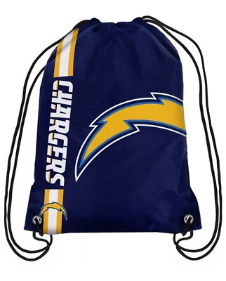 Los Angeles Chargers Cinch Sack Drawstring Gym Bag Sport Backpack Side ...