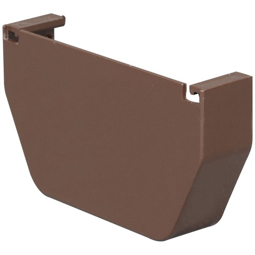 Amerimax 5 In. Contemporary Brown Vinyl Gutter End Cap T1511 Amerimax ...