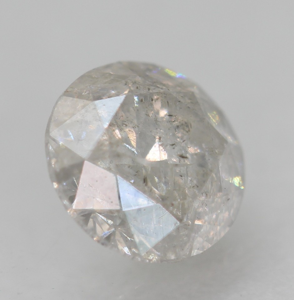 0.51 Carat I Color Round Brilliant Natural EARTH MINED Diamond 4.95mm W ...