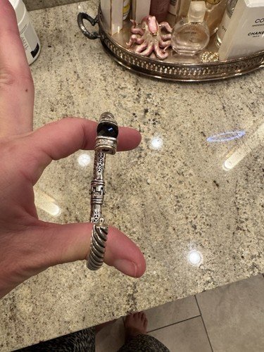 Ruta Bracelet with Black Onyx and Diamonds in Silver & 14 K Gold | eBay