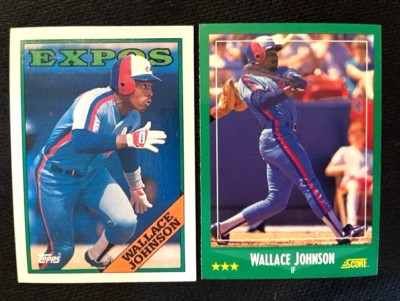 MLB - Wallace Johnson 1988 Topps & 1988 Score Baseball - Expos | eBay